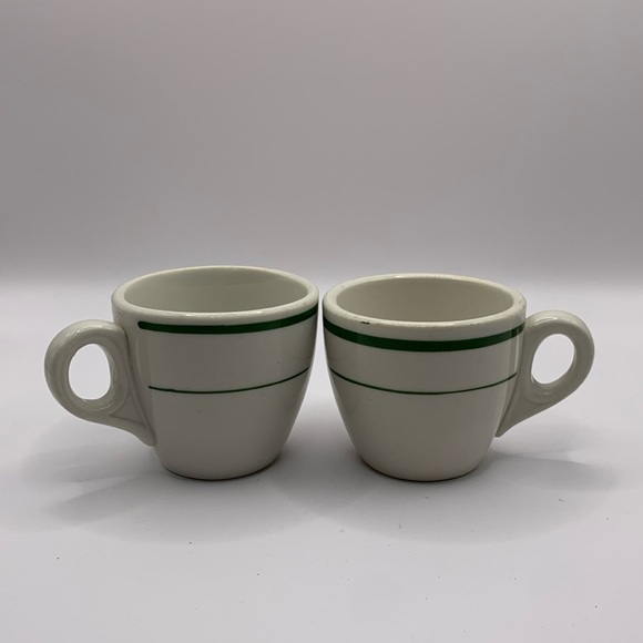 None | Kitchen | Vintage Mini Coffee Mugs Restaurant Ware Pottery 2 ...